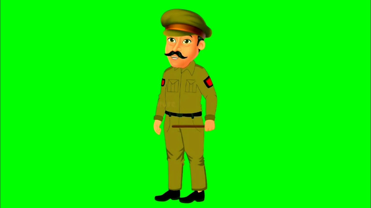 Green Screen Cartoon Character - YouTube