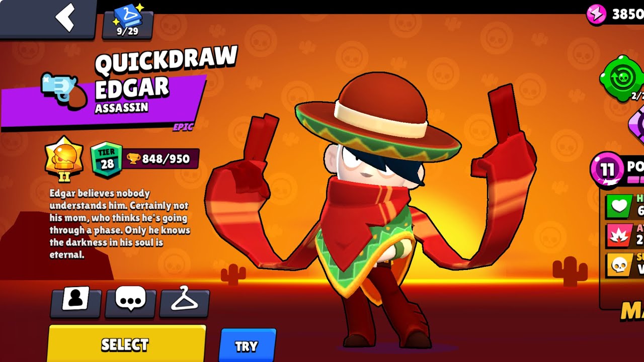 I am the best Edgar player in brawl stars(I kill everybody) - YouTube