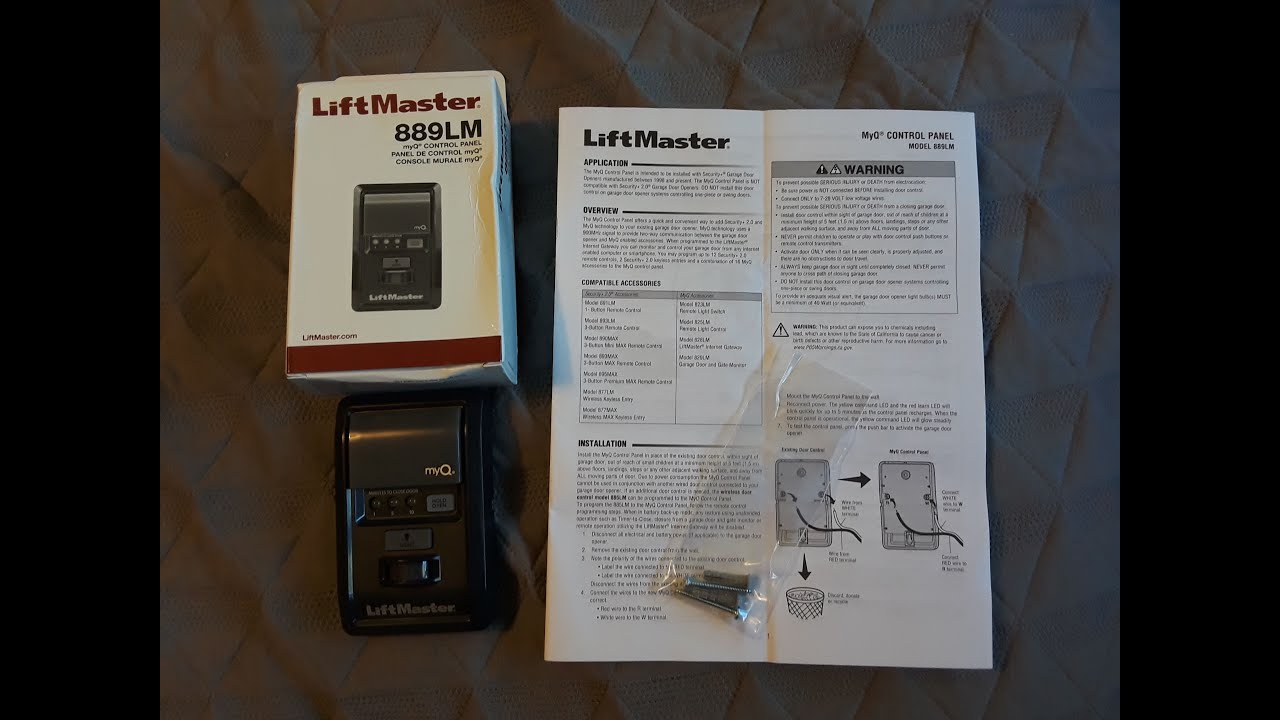 LiftMaster 889LM - YouTube