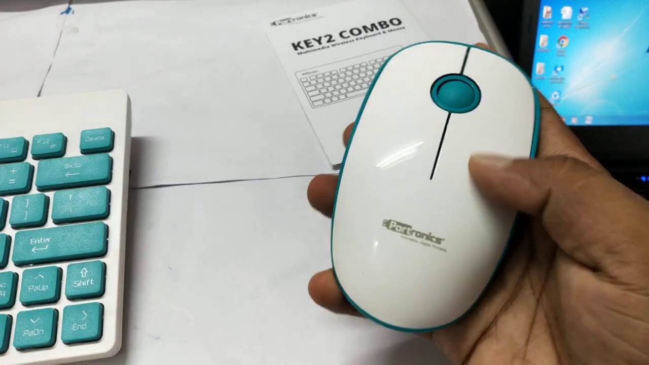 Portronics key 2 combo multimedia wireless keyboard and mouse - YouTube