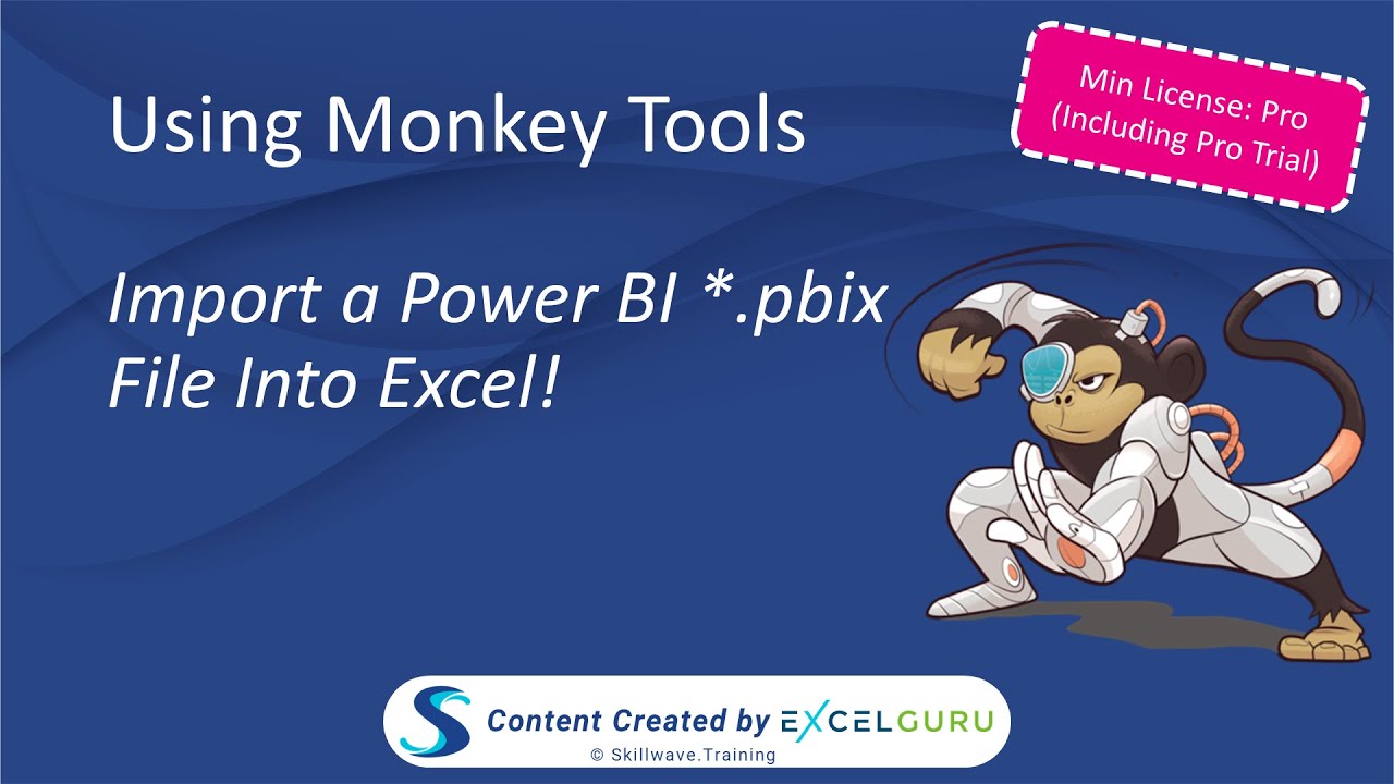 Using Monkey Tools - Import a Power BI pbix File Into Excel! - YouTube