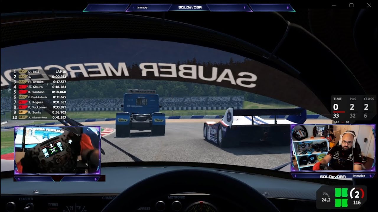 Extra-Average Sim Racing: AMS2 | Group C Mercedes (Multi Class) @ Red ...