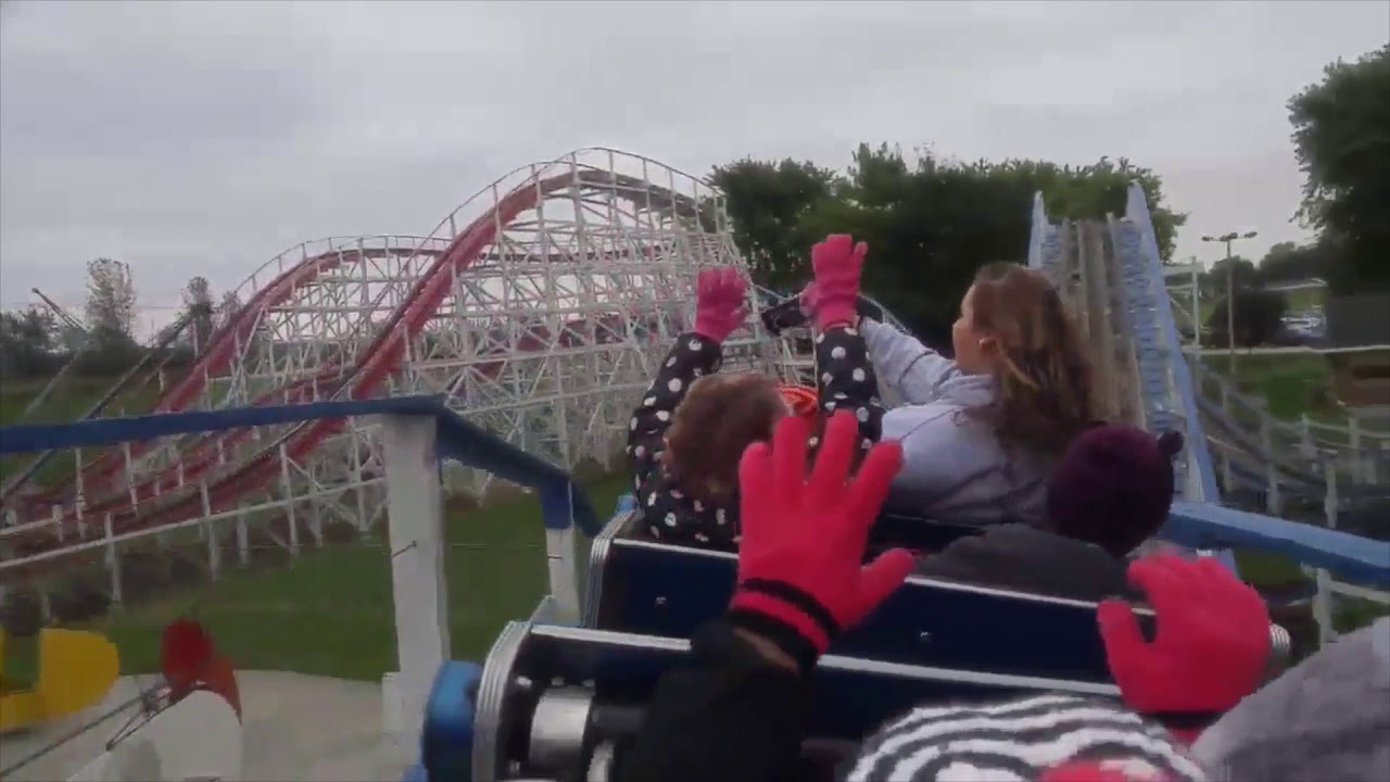 Teddy Bear Roller Coaster POV at Stricker's Grove - YouTube