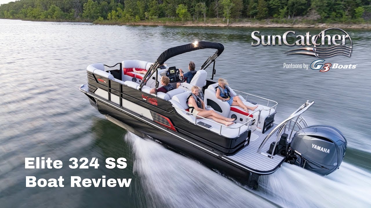2023 SunCatcher Elite 324 SS Boating Review YouTube