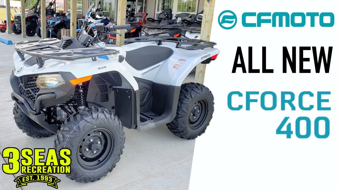 All NEW CFMoto CForce 400 4x4 ATV Walk Around | Huge Improvements ...