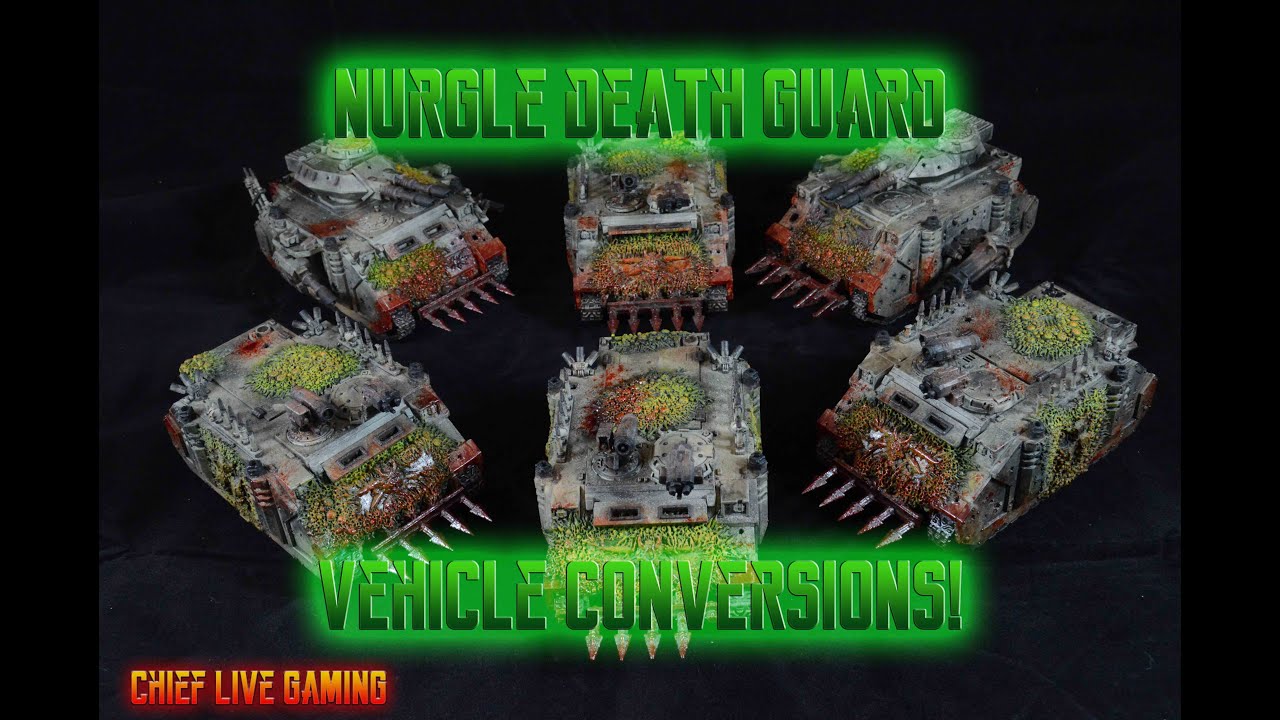 Nurgle Death Guard Rhino and Predator Conversions COMPLETED! Warhammer ...