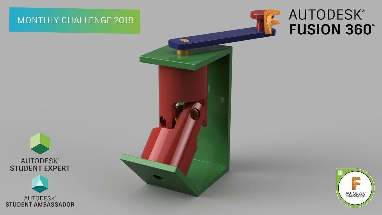 Fusion 360 Monthly Challenge December 2018 - YouTube