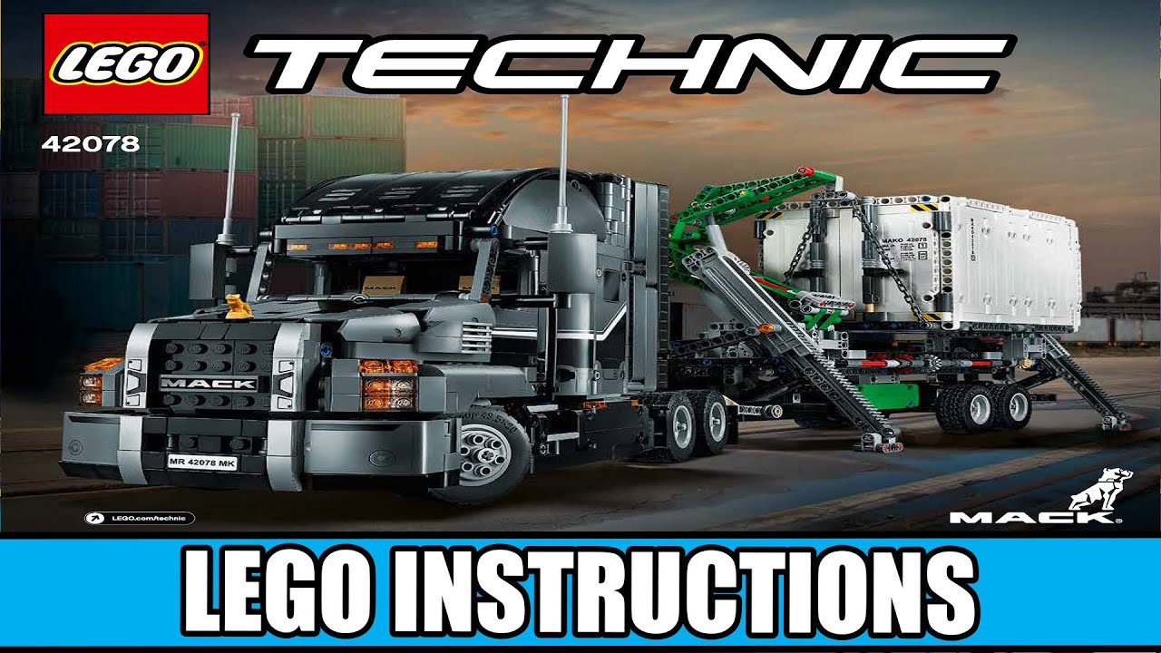 LEGO Instructions - Technic - 42078 - Mack Anthem - YouTube