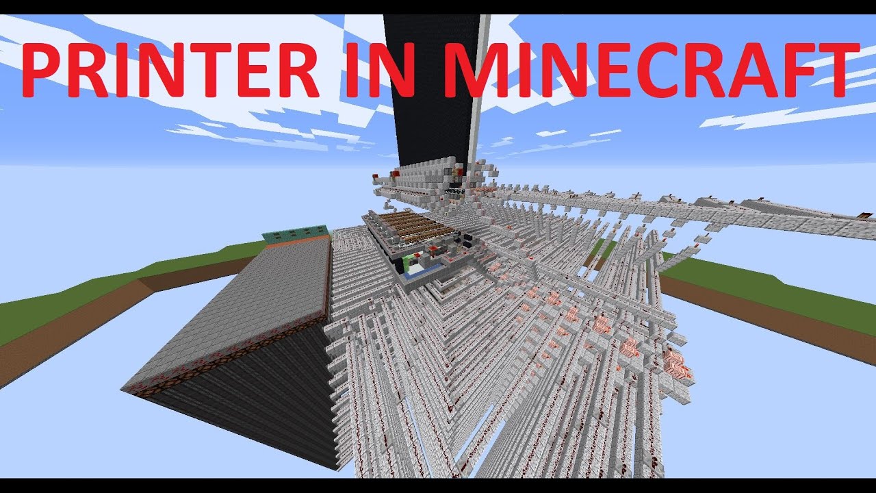 printer in minecraft without mods - YouTube