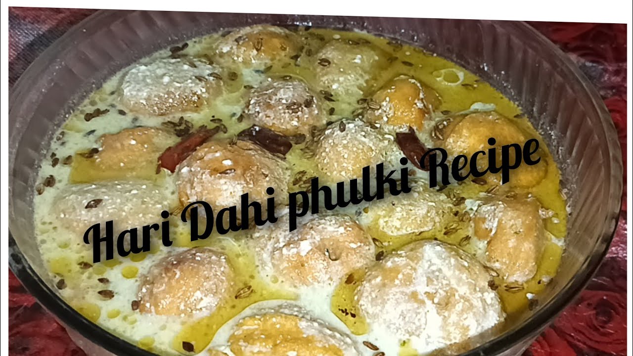 Green Dahi Phulki Recipe |Hyderabadi Dahi phulki Recipe|Dahi phulki Ki ...