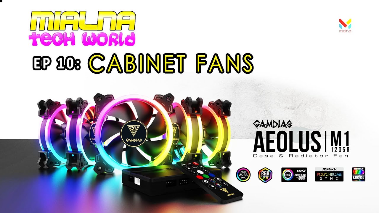 GAMDIAS Aeolus M2 1205R 120 MM ARGB CASE & Radiator Fan 5 in 1 with ...