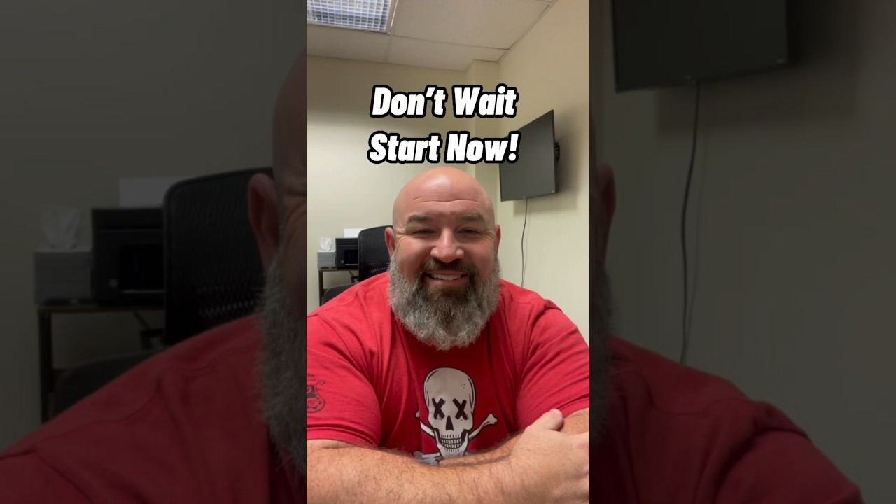 Don’t Wait Till Next Week. Start Now! - YouTube