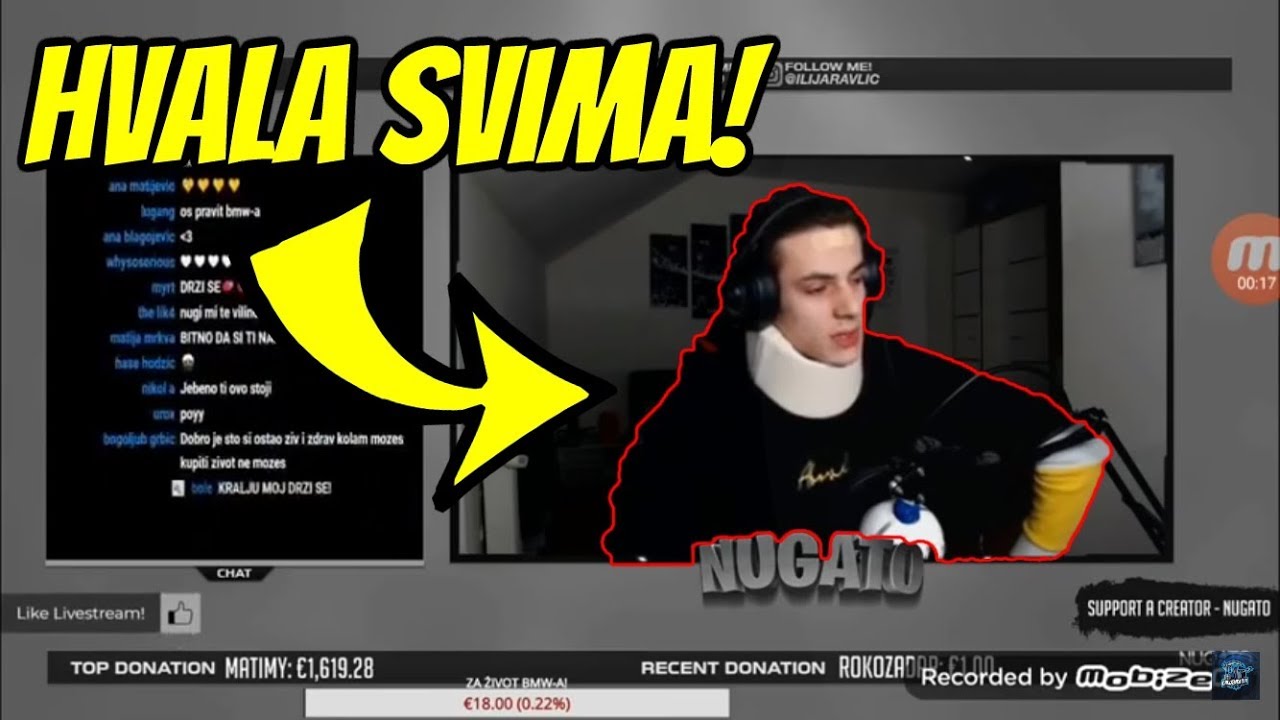 NUGATO PRVI PUT POSLE SAOBRACAJNE NESRECE OTKRIO NEKE STVARI (video) I ...