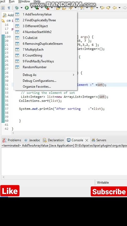 Find the union of two array in java and print in ascending order #java #code #shorts - YouTube
