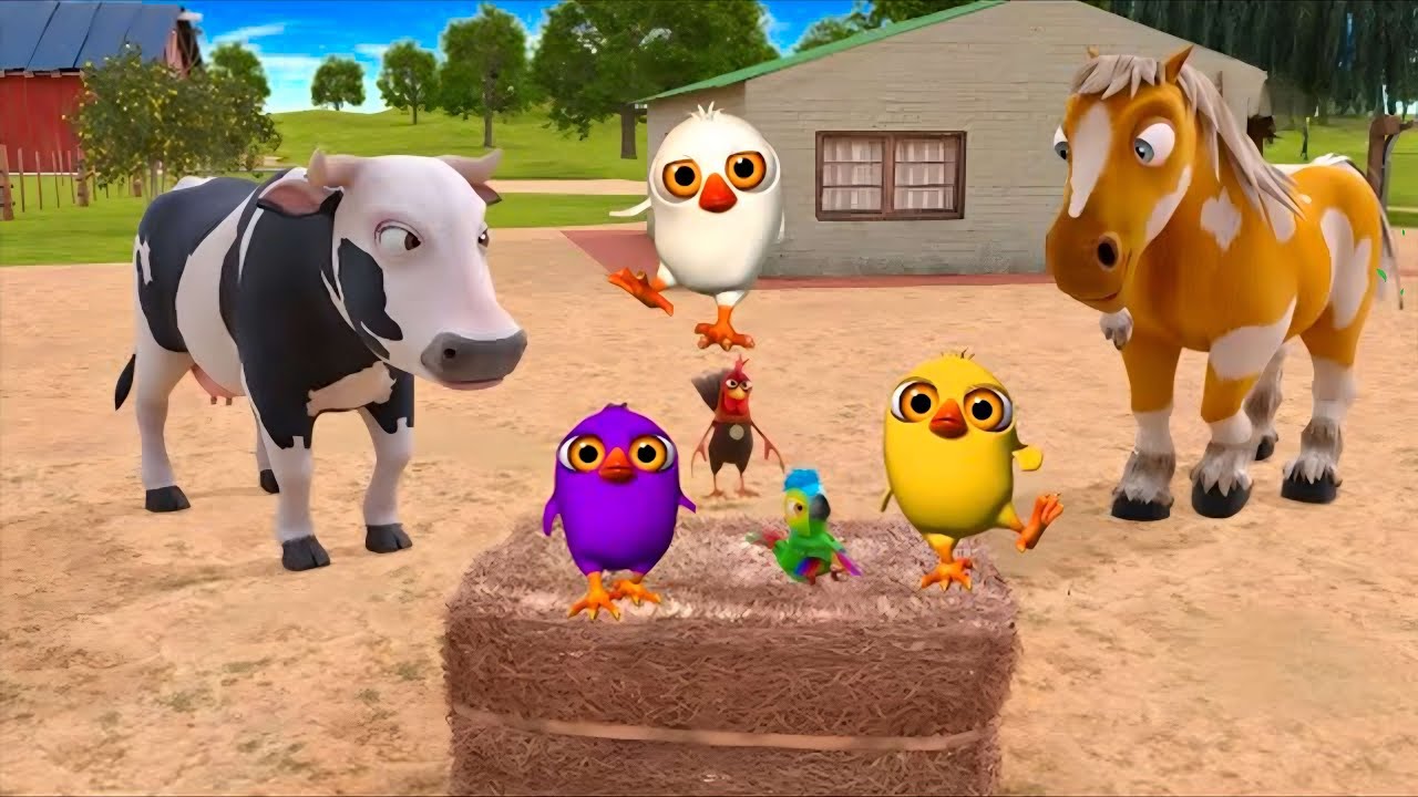 El Pollito pío 3d - el Toro y el Tractor de la Granja Part#799 -el ...