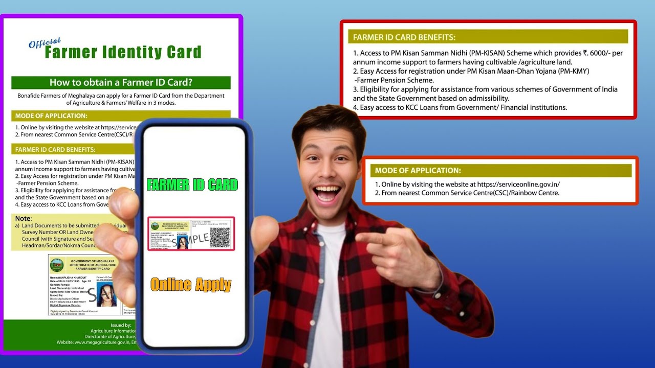 How To Apply Farmer ID CARD Online Full Process - YouTube
