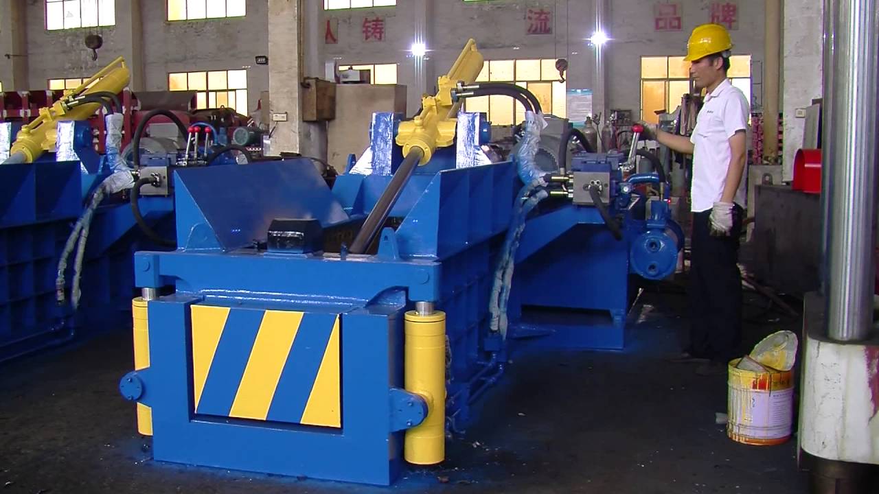 Y81Q-1350 Front out scrap metal aluminum can press machine with CE ...