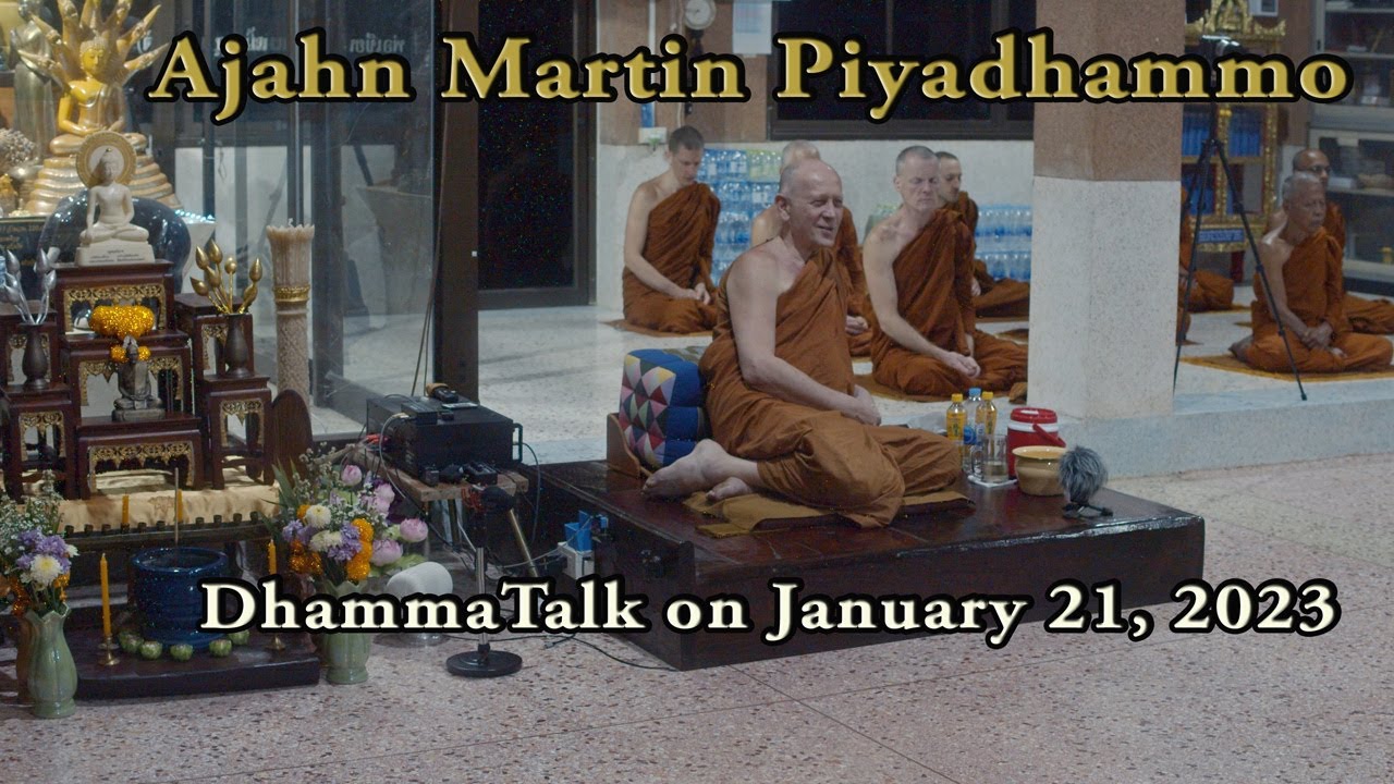 "The Way out of the Hamster Wheel" Dhammatalk by Ajahn Martin (21/01/23 ...
