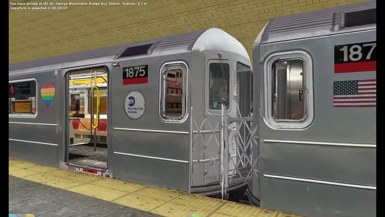 OpenBVE R62A (1) Train Arriving And Departing At 181st Street - YouTube