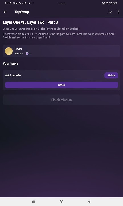 Layer One vs Layer Two part 3 Tap swap code - YouTube