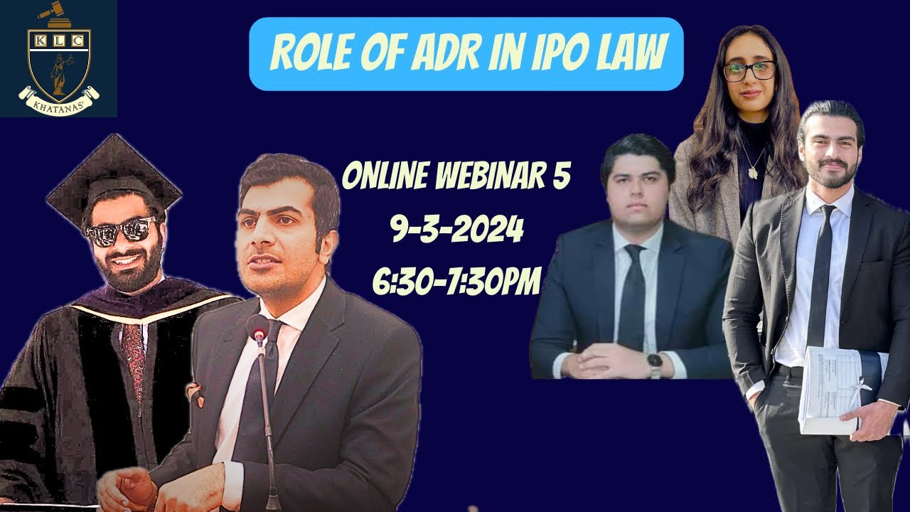 Role of ADR in IPO Law- KLC - IPO - Webinar 5 - YouTube
