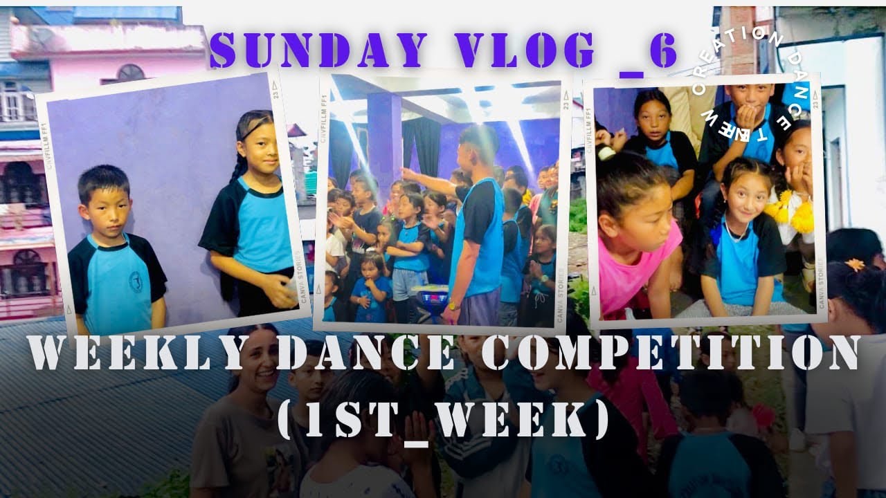 SUNDAY VLOG -6|| weekly dance competition (1st-week ||VLOG video - YouTube