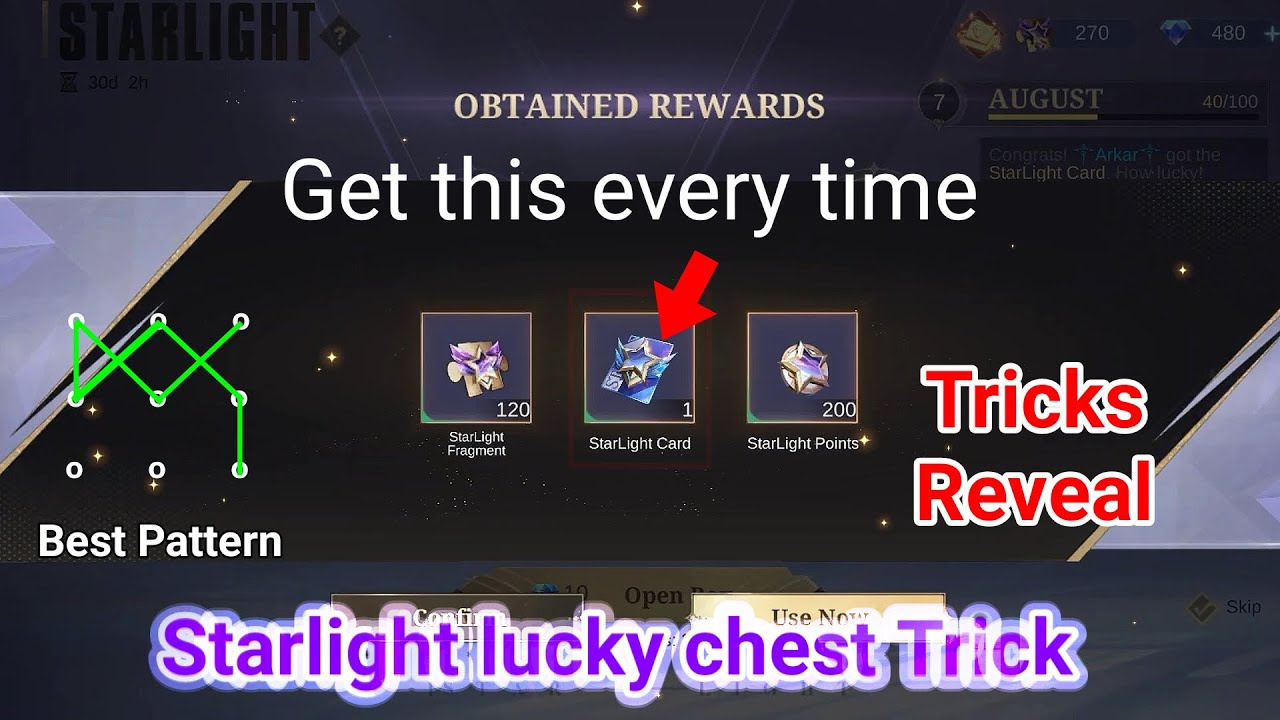 STARLIGHT LUCKY CHEST TRICKS 2024 AUGUST | starlight lucky chest ...