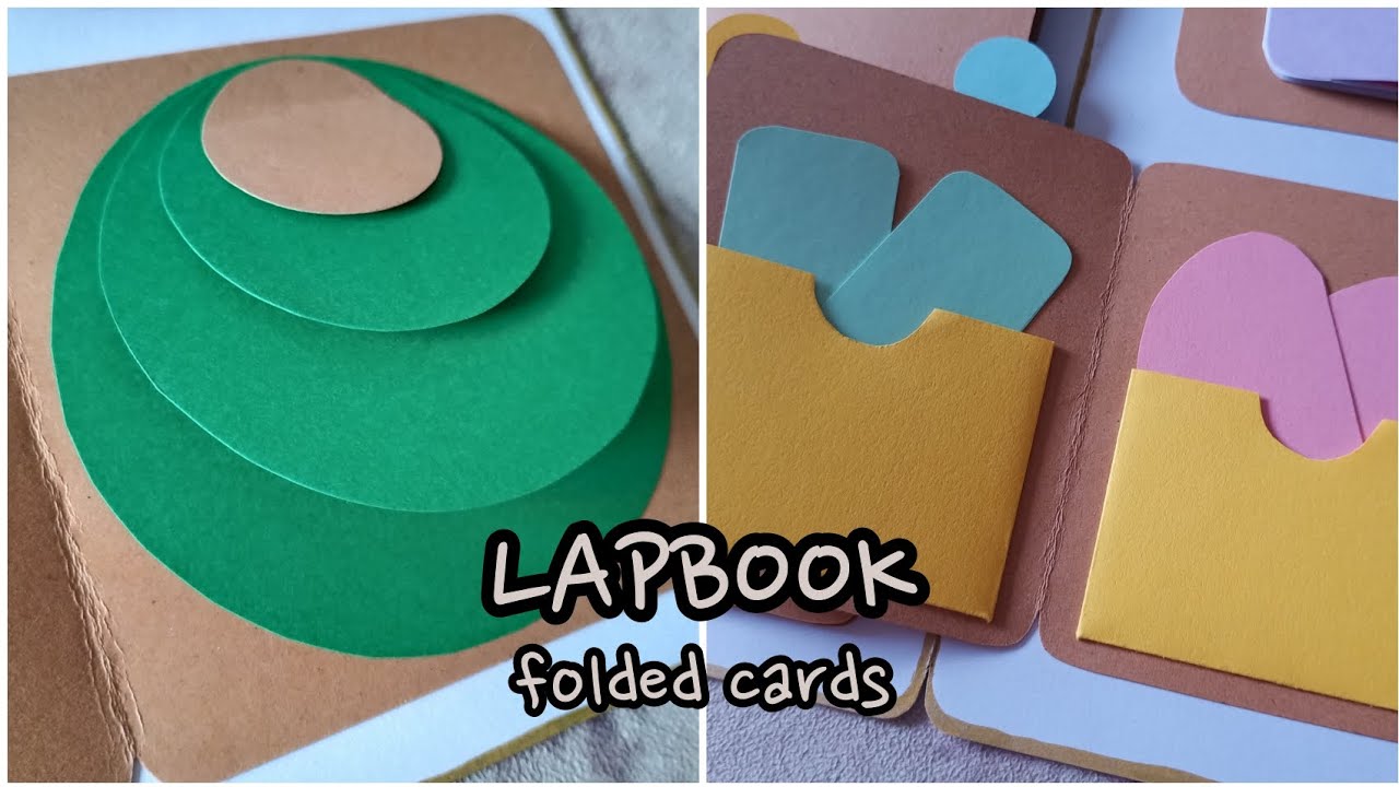 Lapbook Folded Cards - YouTube