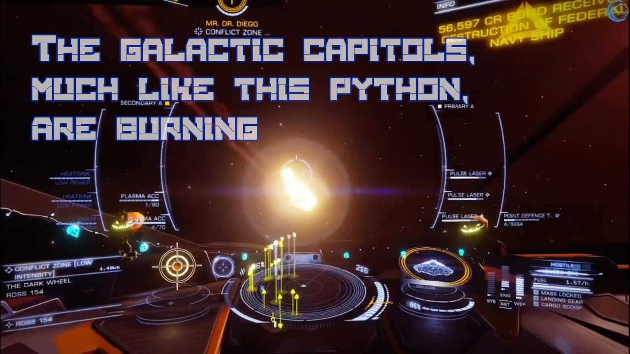 Elite Dangerous Raw [EDR-224.5] A galaxy aflame - YouTube