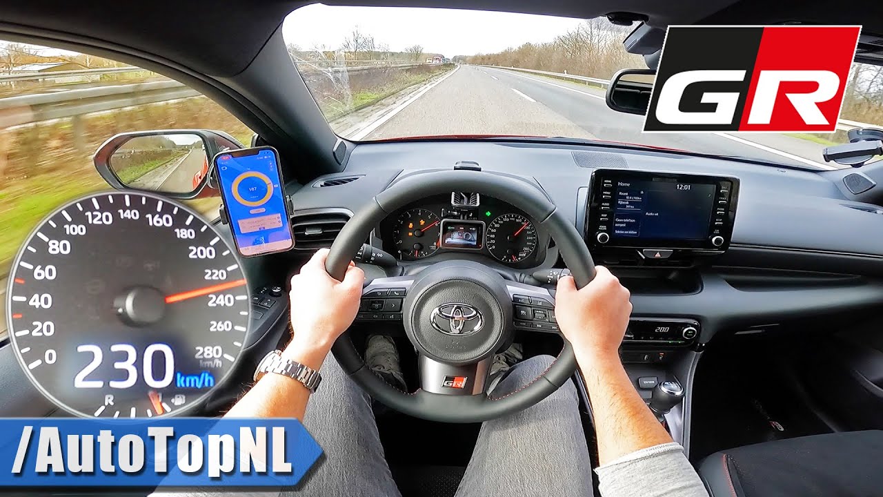 Toyota GR Yaris TOP SPEED on AUTOBAHN [NO SPEED LIMIT] by AutoTopNL ...