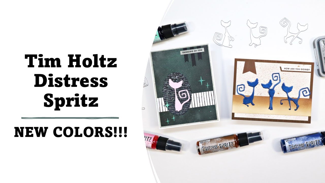 Tim Holtz New Distress Spritz Colors!!! - YouTube