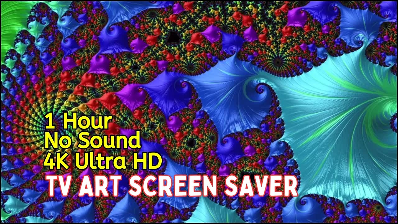 Tv art screensaver abstract background no Sound | Fractal kaleidoscope ...