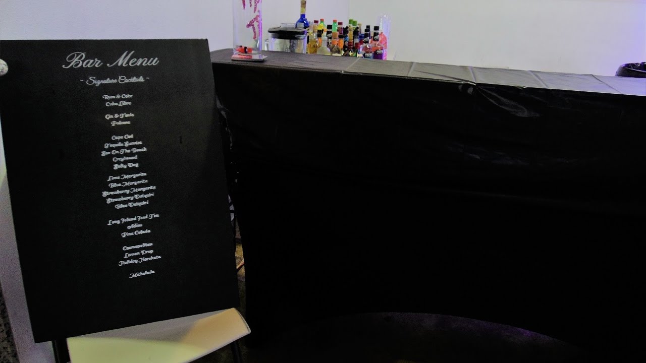 My Bar Setup & Customized Menu - YouTube