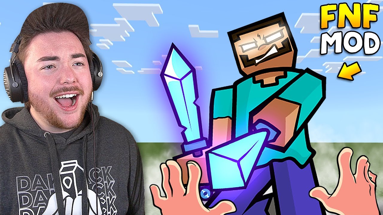 PLAYING THE MINECRAFT HEROBRINE FNF MOD... (best song so far) - YouTube