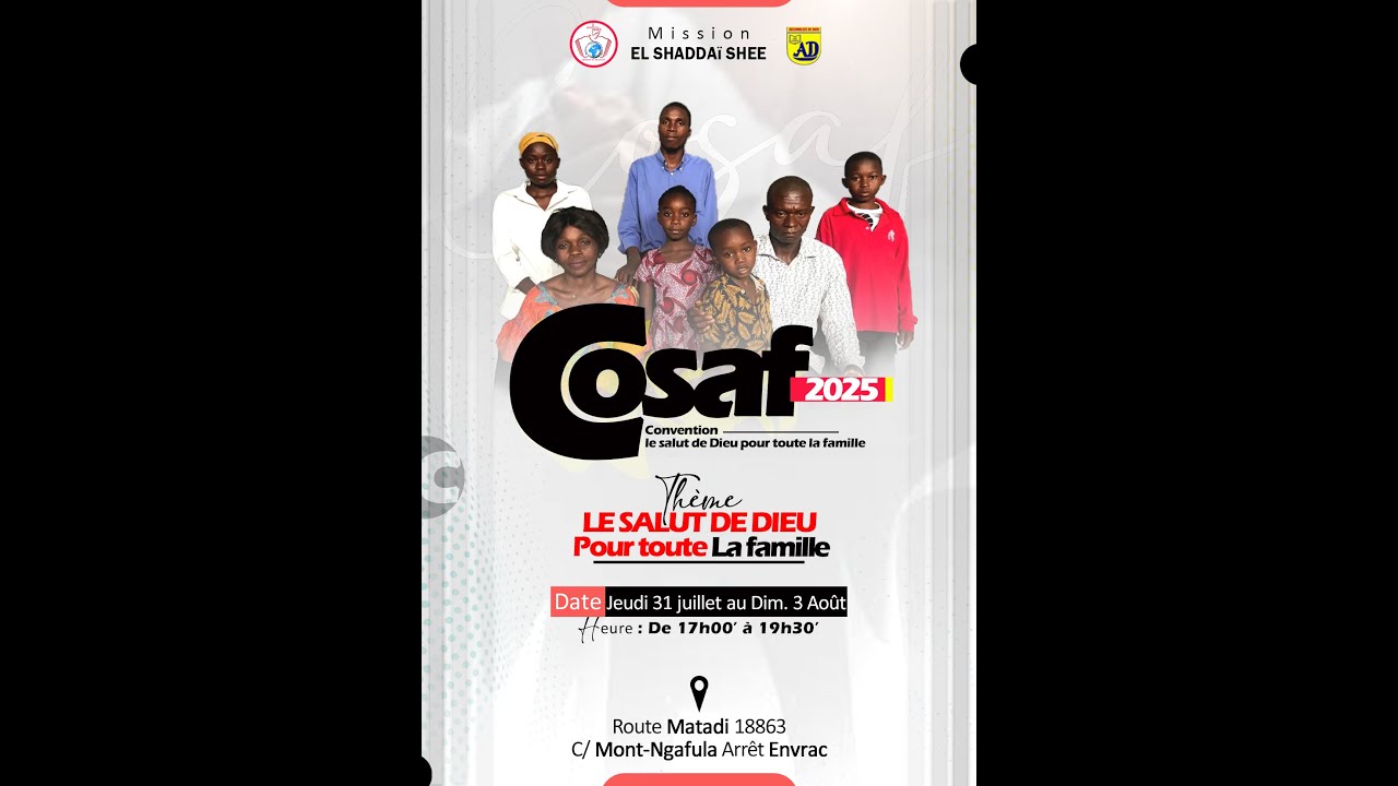 COSAF 2025SESSION DES ENFANTS JOUR 1 - YouTube
