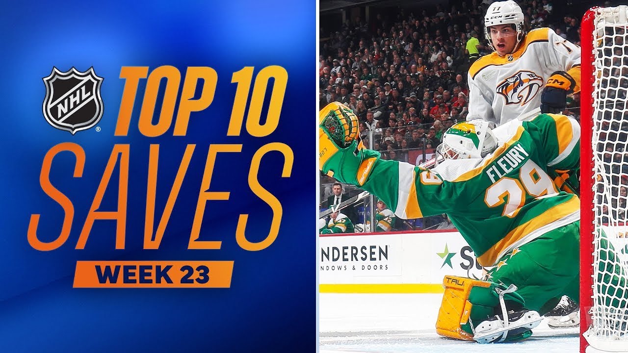 Топ-10 сэйвов 23-й недели сезона / NHL Top 10 Saves of the Week - YouTube