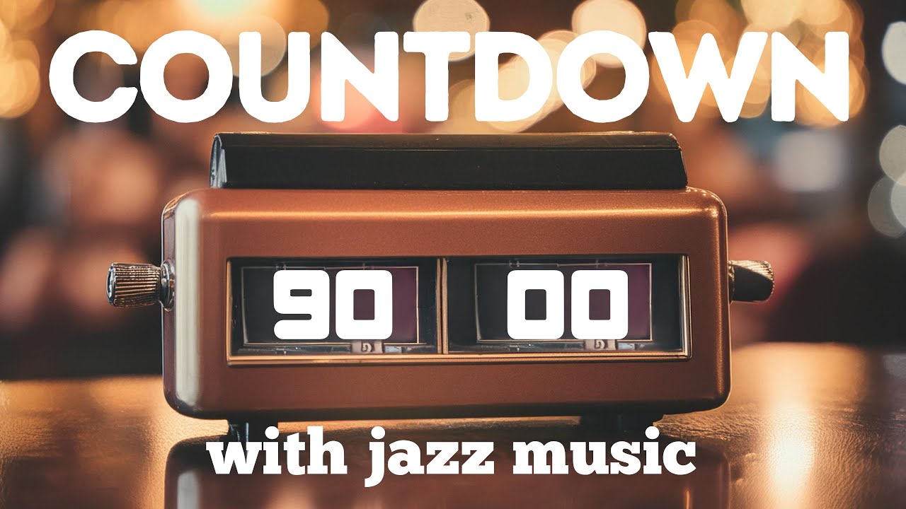 90 Minutes Countdown Timer || Aesthetic Vintage Flip Clock - with Jazz ...