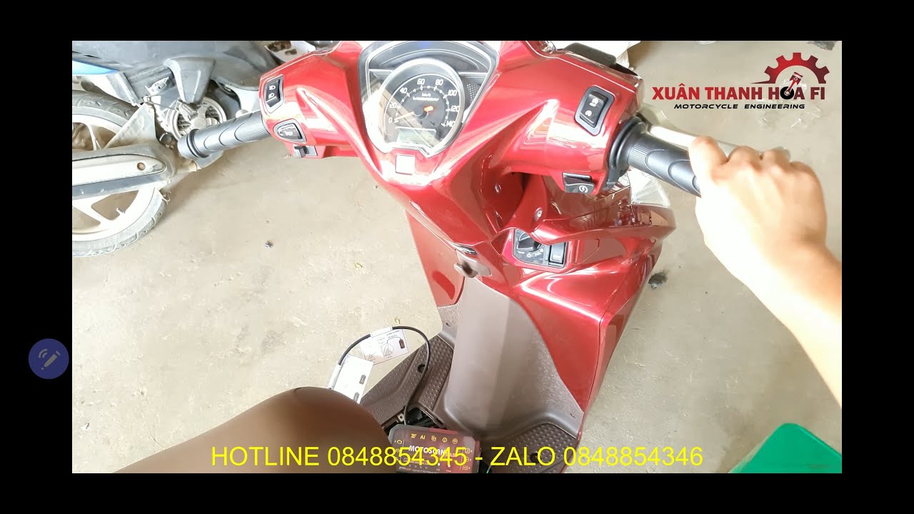 xe tay ga vision 2021 kéo ga lên chậm / chạy không ngọt - YouTube