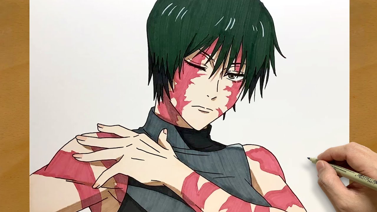 How to Draw Maki Zenin | Jujutsu Kaisen Drawing - YouTube
