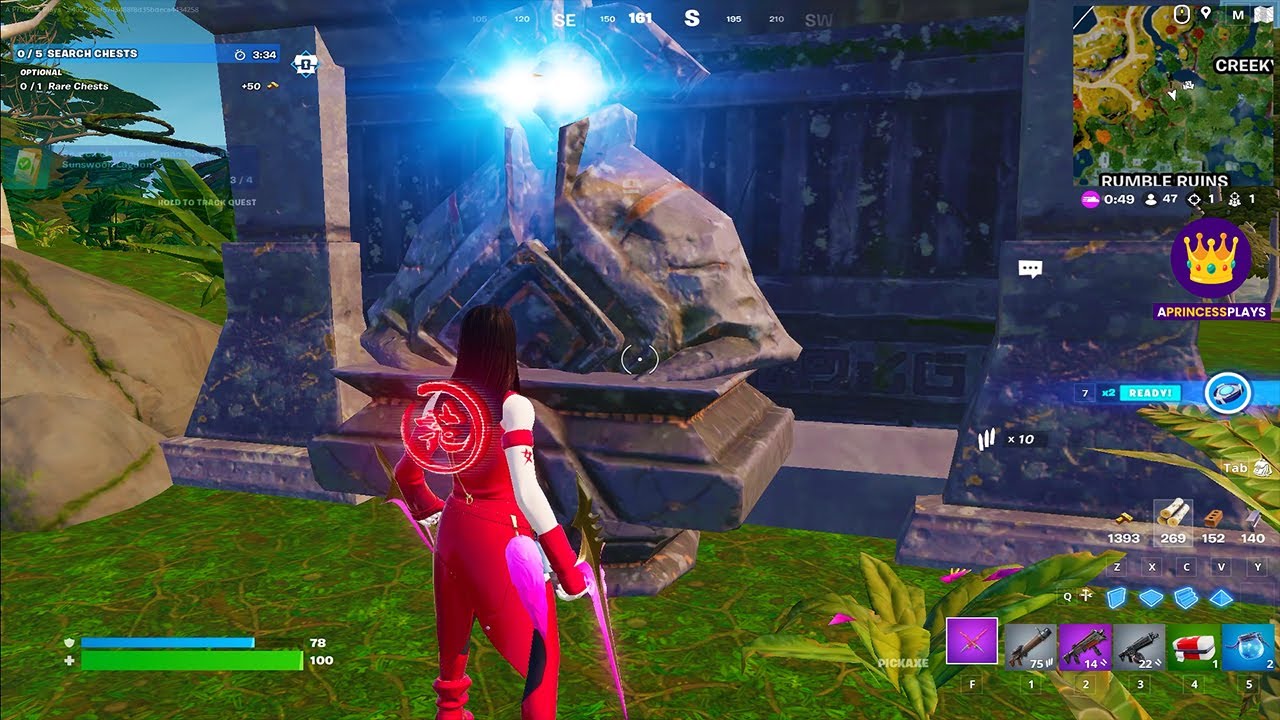 Open Secret Door at Sunswoon Lagoon in Fortnite - YouTube