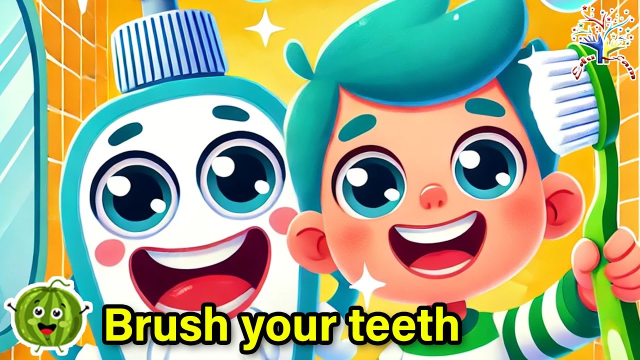 Brush, Brush, Brush! | Fun Toothbrush Song for Kids | Learn Healthy ...