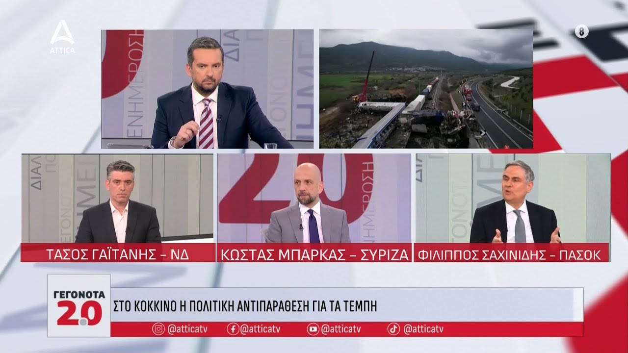 Στο κόκκινο η αντιπαράθεση Γαϊτάνη, Μπάρκα & Σαχινίδη για τα Τέμπη ...