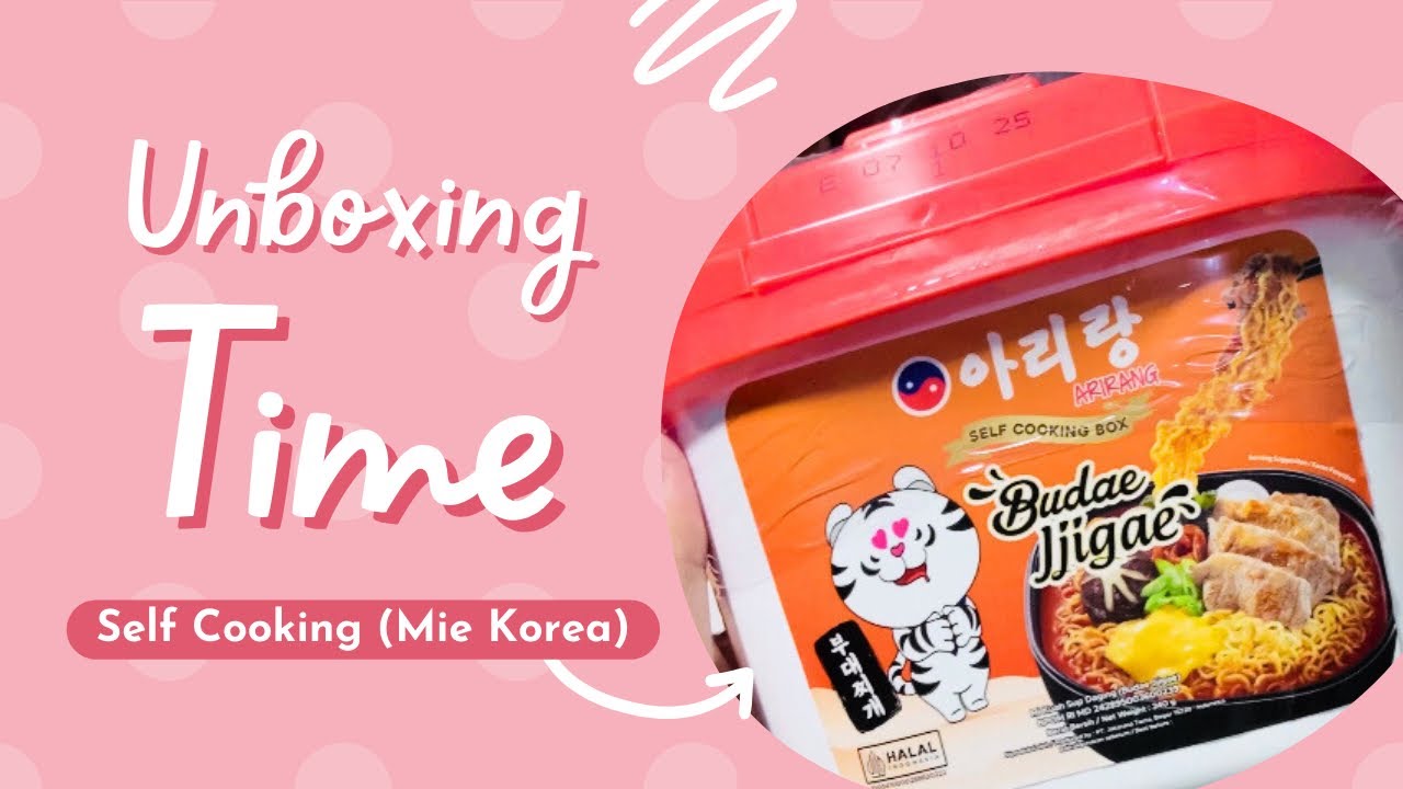 [ASMR] UNBOXING MIE KOREA BUDAE JJIGAE SPICY GOCHUJANG - Self Cooking ...