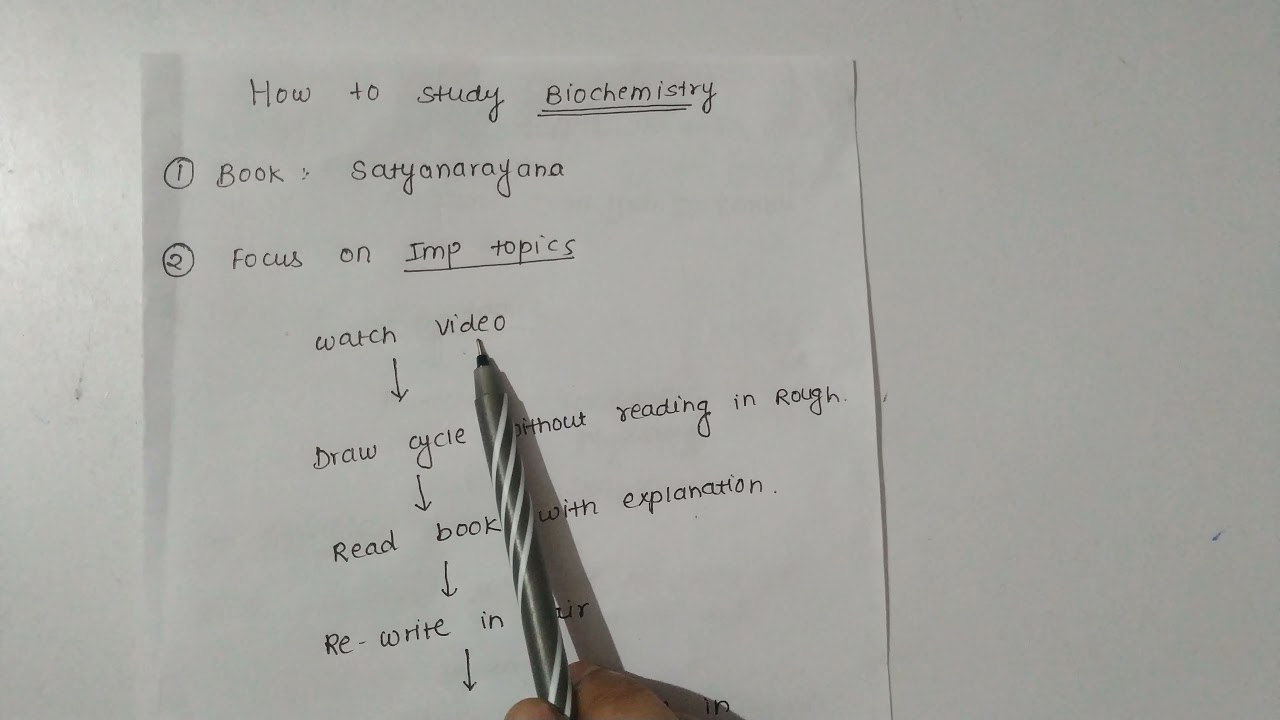 How To Study Biochemistry For UT Exam YouTube How To Study Biochemistry For UT Exam YouTube