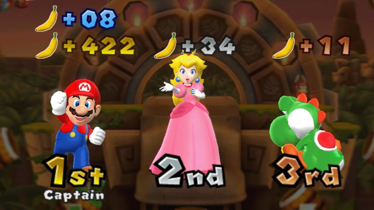 Mario Party 9 - Mario vs Peach vs Yoshi - DK's Jungle Ruins (Master ...