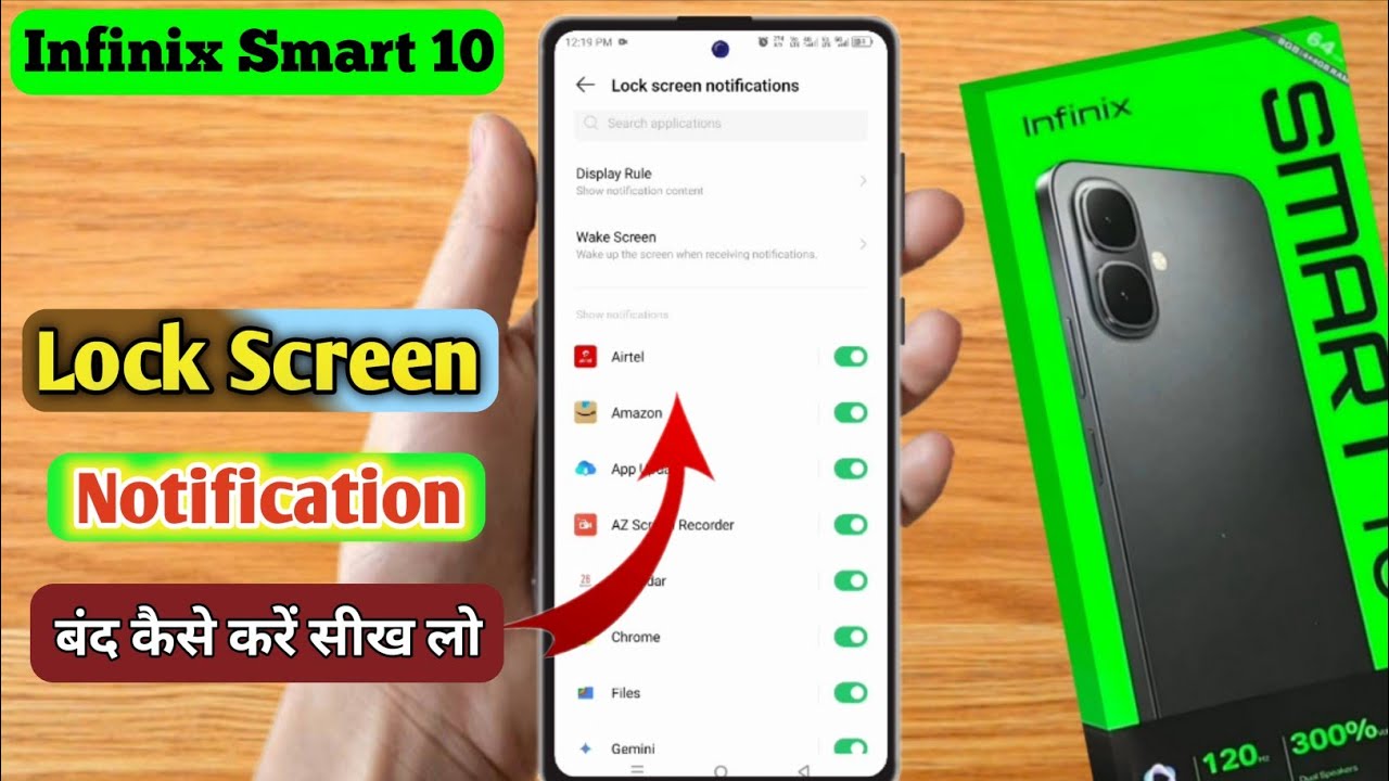 infinix smart 10 lock screen notifications, Lock screen notification ...