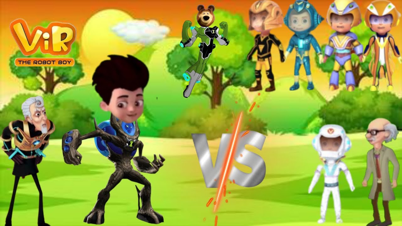vir the robo boy | robo boy suit on | robot wala cartoon | kicko ...