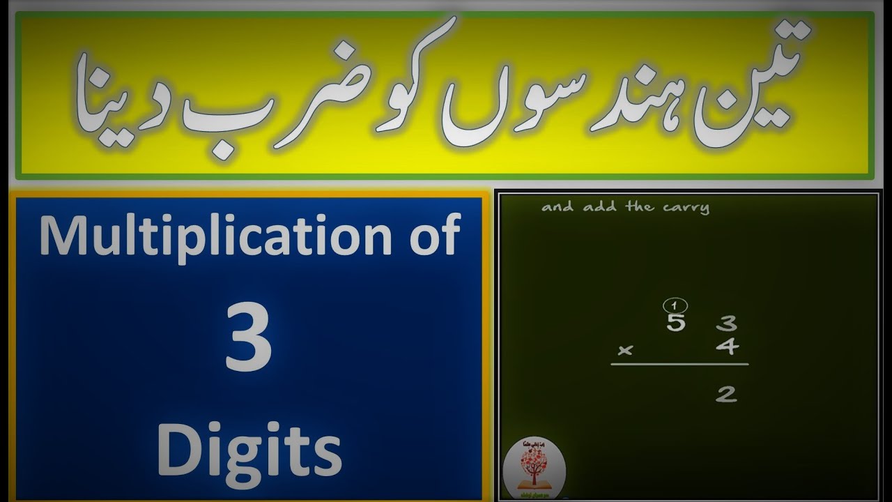 Three Digit Multiplication Long Rule | Basic Multiplication for Kids ...