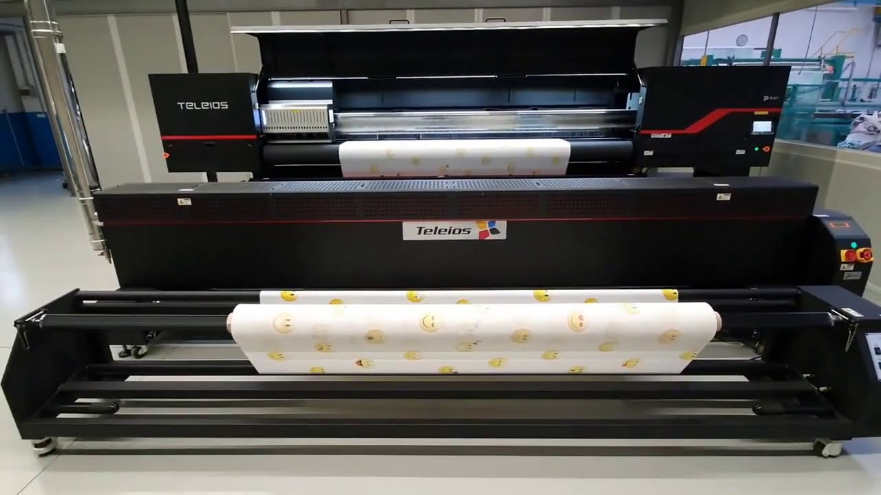 D.Gen Teleios Grande H12 - high speed direct to textile printer - YouTube