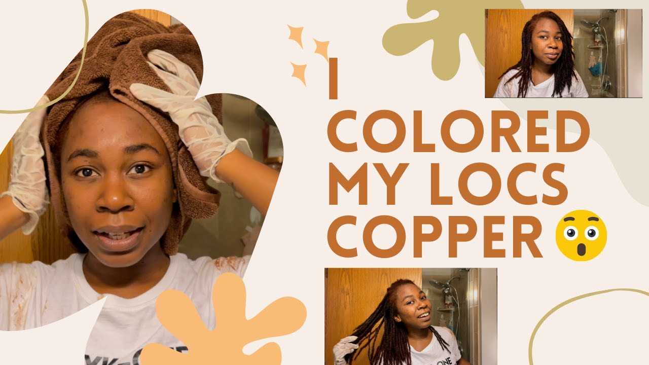 HOW TO DYE LOCS FROM BLACK TO COPPER WITHOUT BLEACH | OCTAVIA DARLING ...